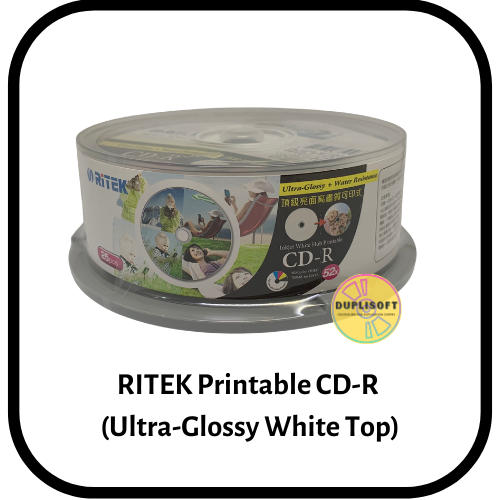 RITEK CD-R Disc Printable Glossy - Duplisoft - 1-Stop CD/DVD/USB ...